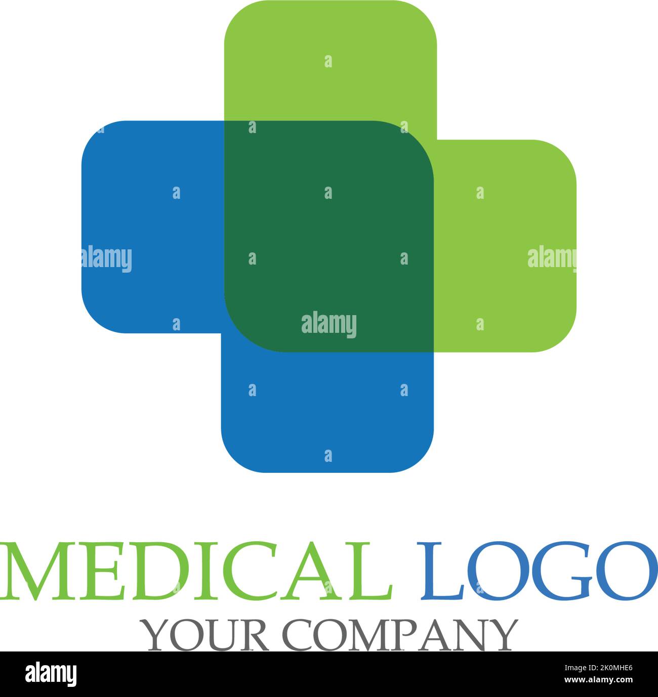 Health medical logo template hi-res stock photography and images - Alamy