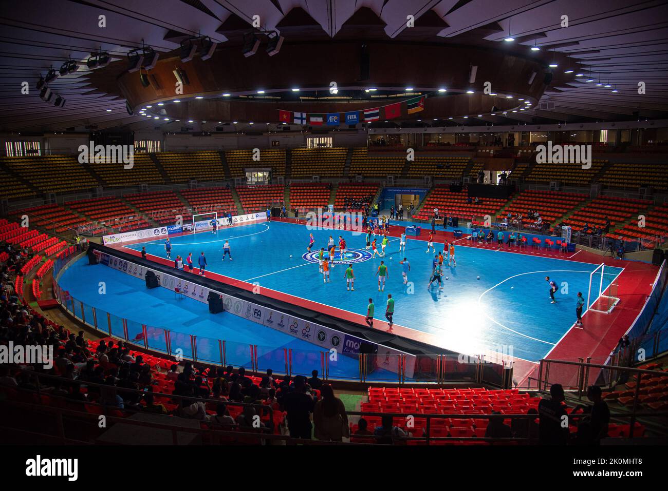 The general view of the indoor Stadium Huamark during the Continental ...