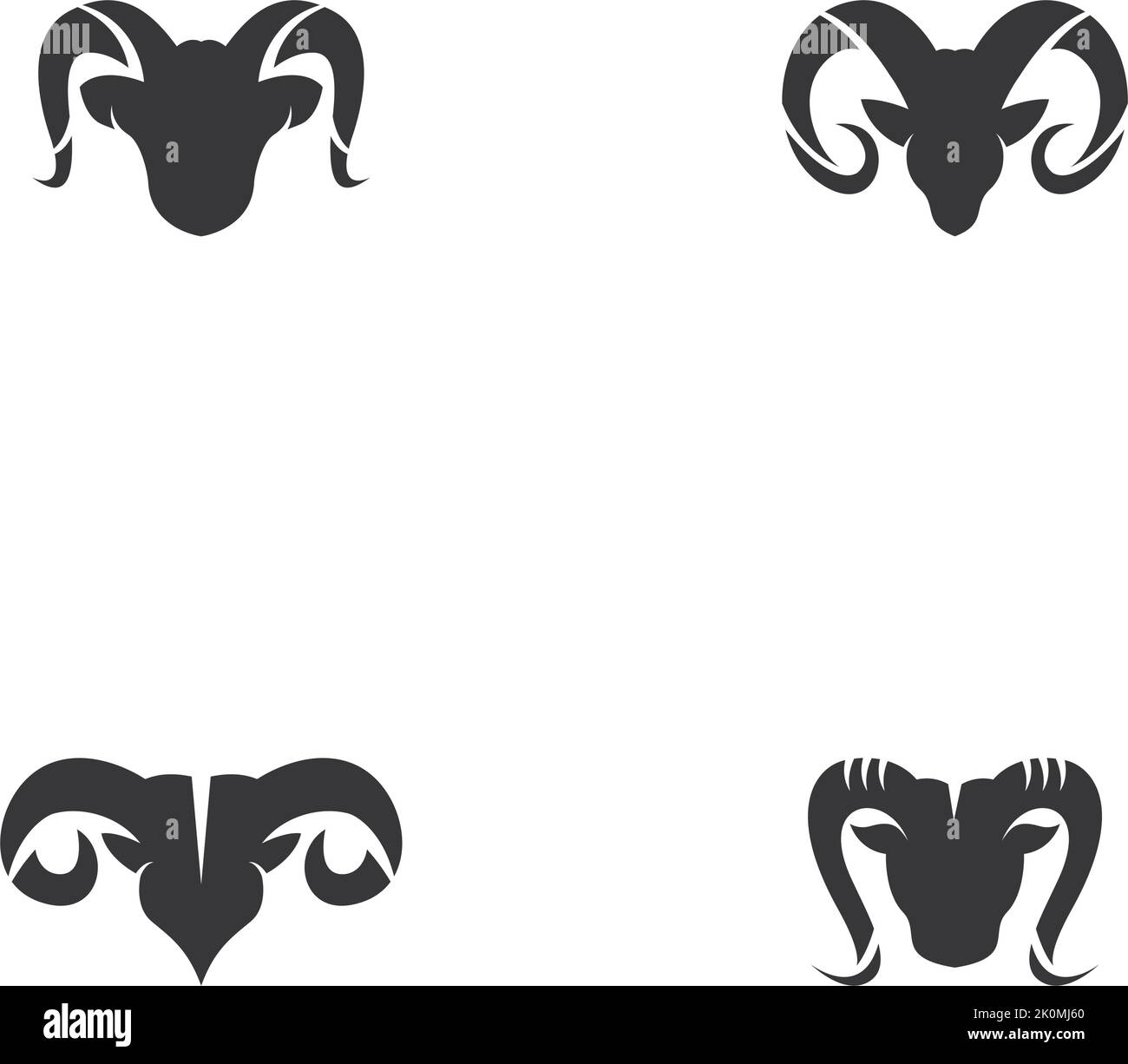 Ram Horns Vector logo Icons Template Stock Vector Image & Art - Alamy