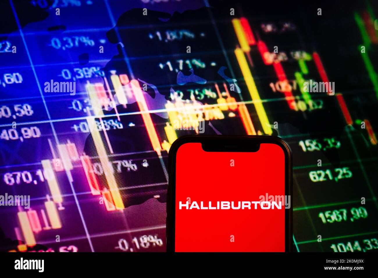 KONSKIE, POLAND - September 10, 2022: Smartphone displaying logo of ...