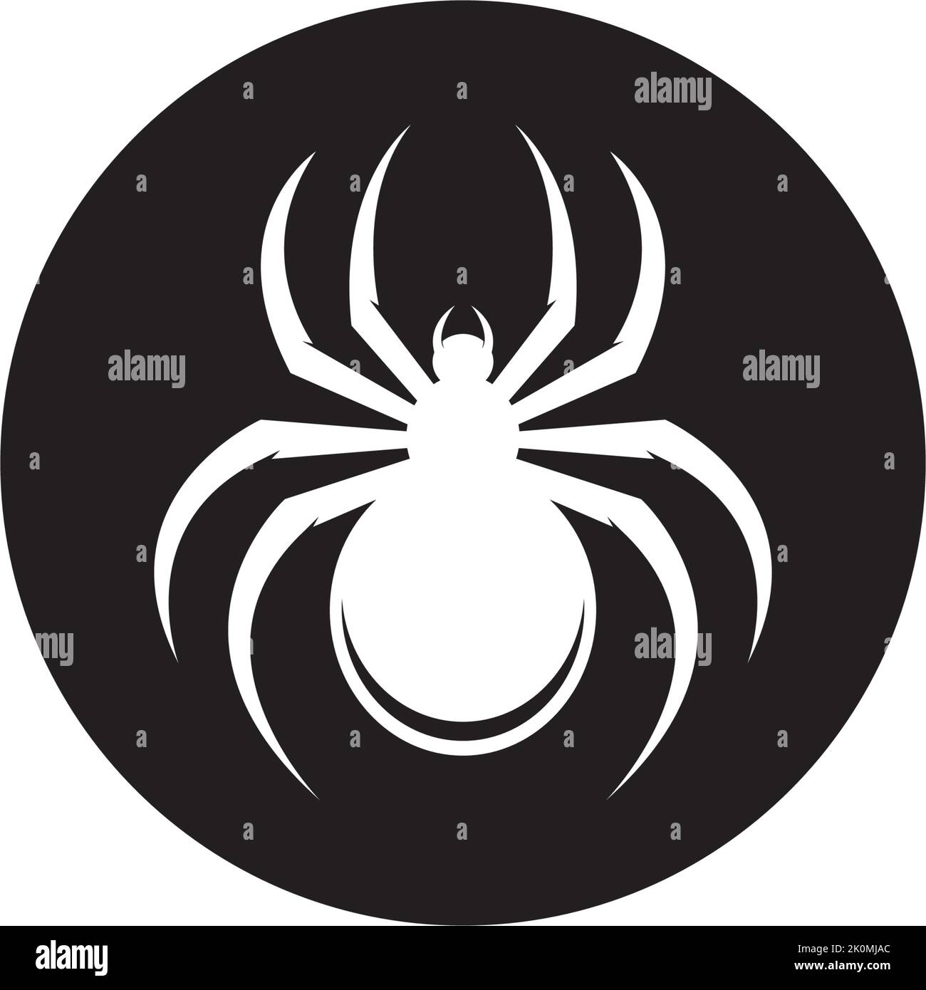 black spider logo template vector illustration icon Stock Vector Image ...