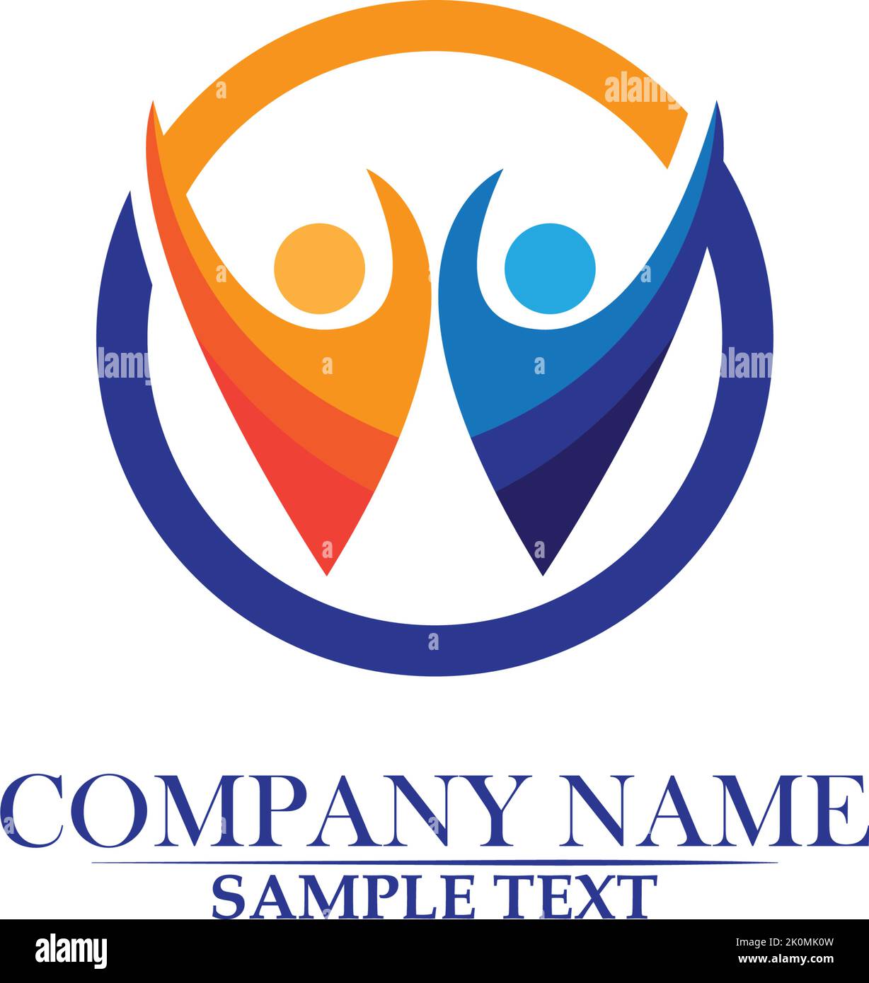 Community Care Logo People Icons In Circle Vector Concept Engagement ...