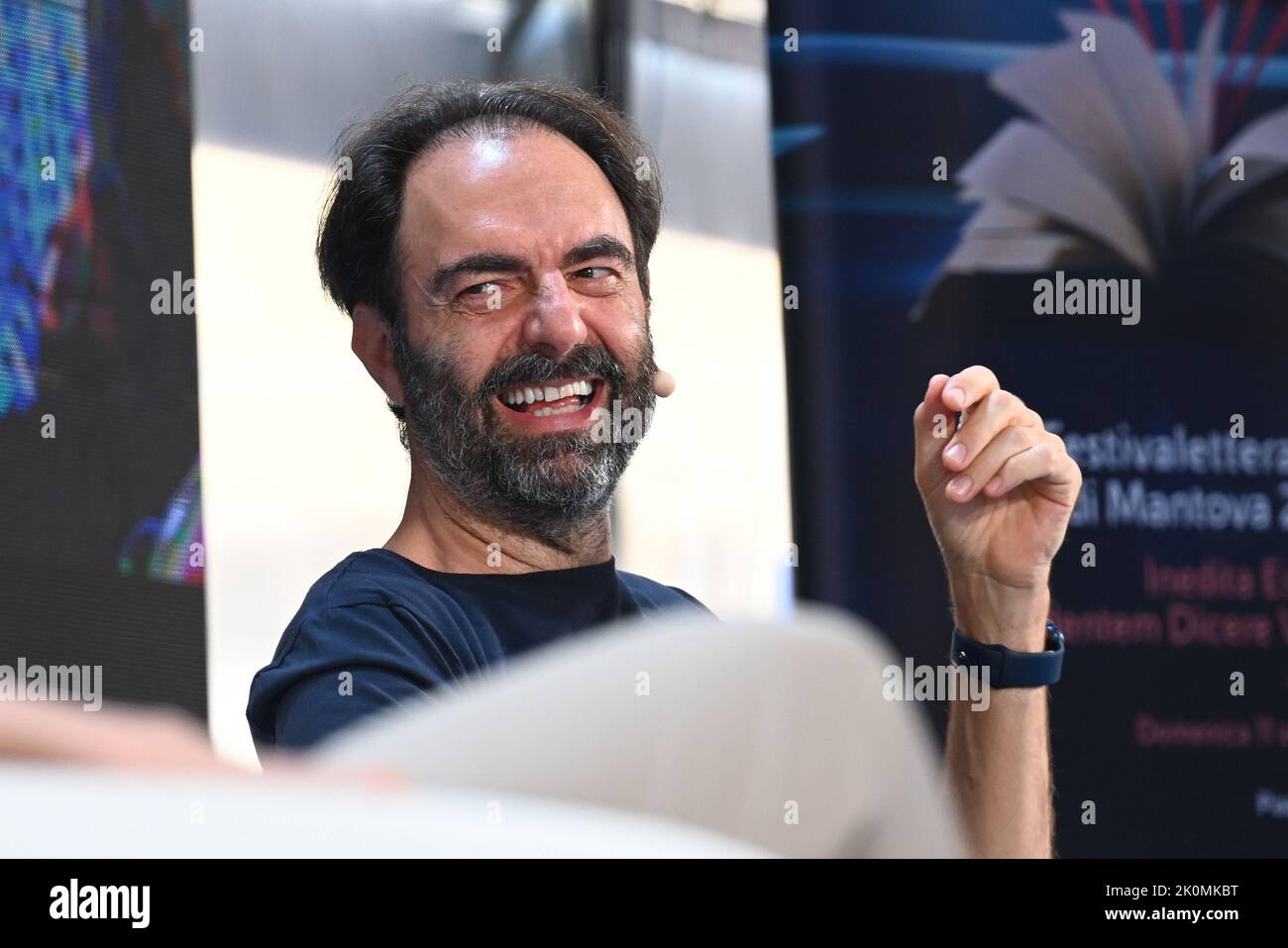 Centro citta, Mantova, Italy, September 11, 2022, Neri Marcore at ...