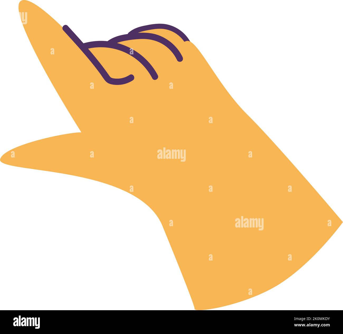 flat yellow hand pointing Stock Vector Image & Art - Alamy