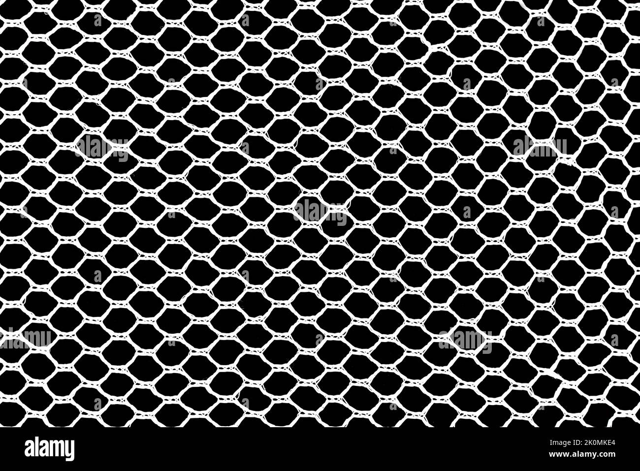 Grid from textiles on a black background. Material or fabric with mesh ...