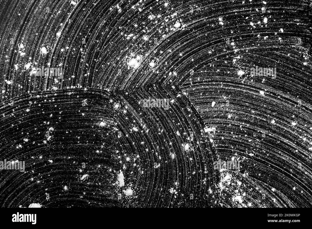 Background from wheat flour. Texture of flour with a free space in the ...