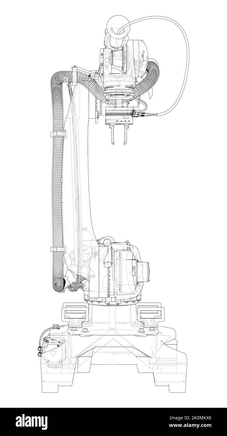 Industrial robot manipulator Stock Vector Image & Art - Alamy