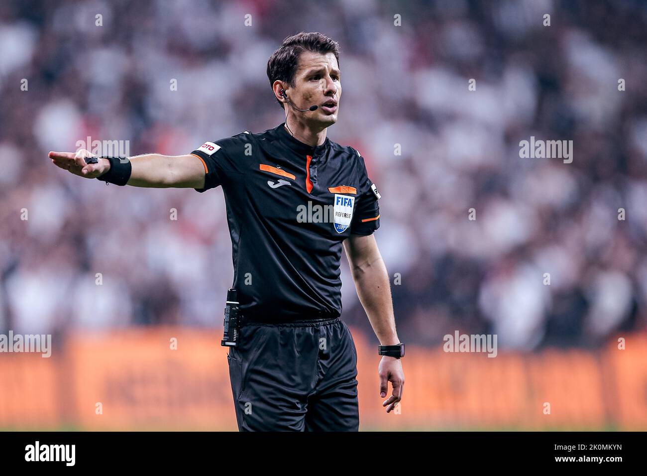 ISTANBUL, TURKEY - SEPTEMBER 12: Referee Halil Umut Meler during the ...