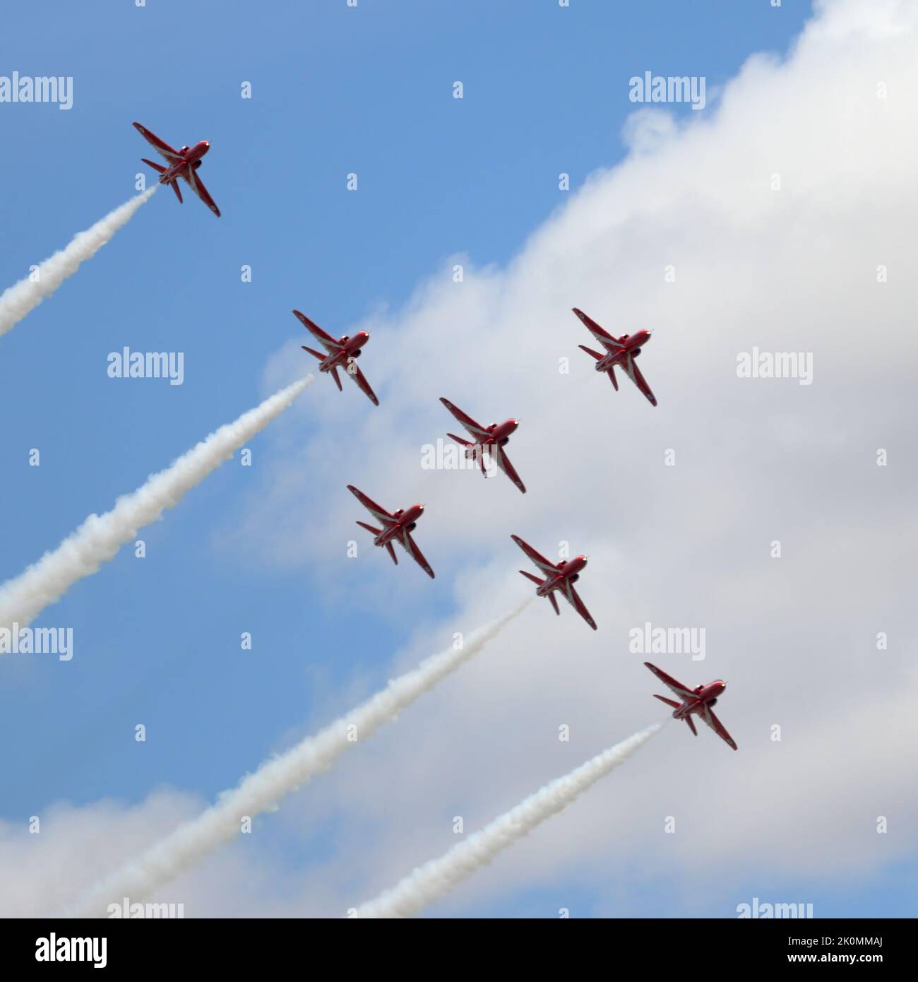 RAF aerobatic team Red Arrows air show performance Stock Photo - Alamy