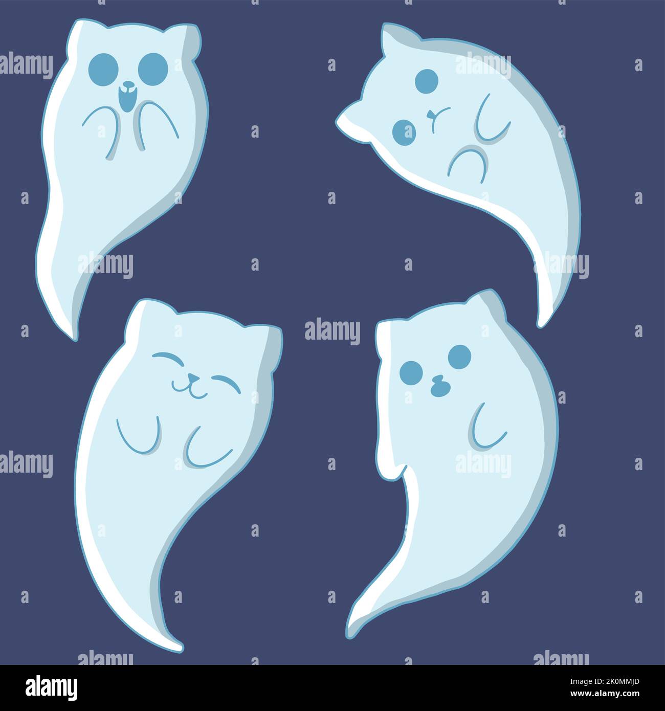 Cartoon illustration cat in witch Stock Vector Images - Alamy