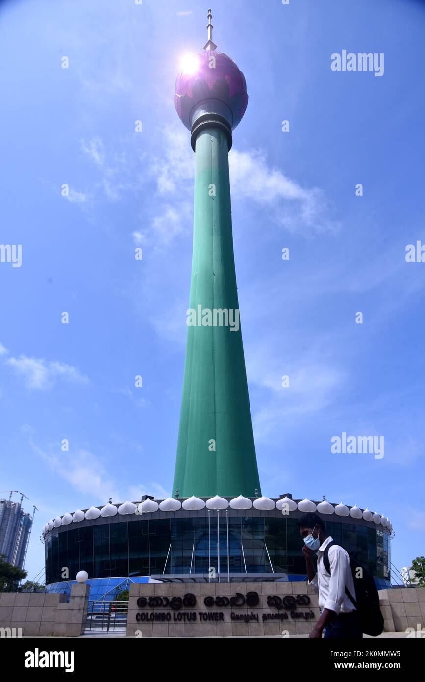 Colombo, Sri Lanka. 12th Sep, 2022. View of the Colombo Lotus Tower ...