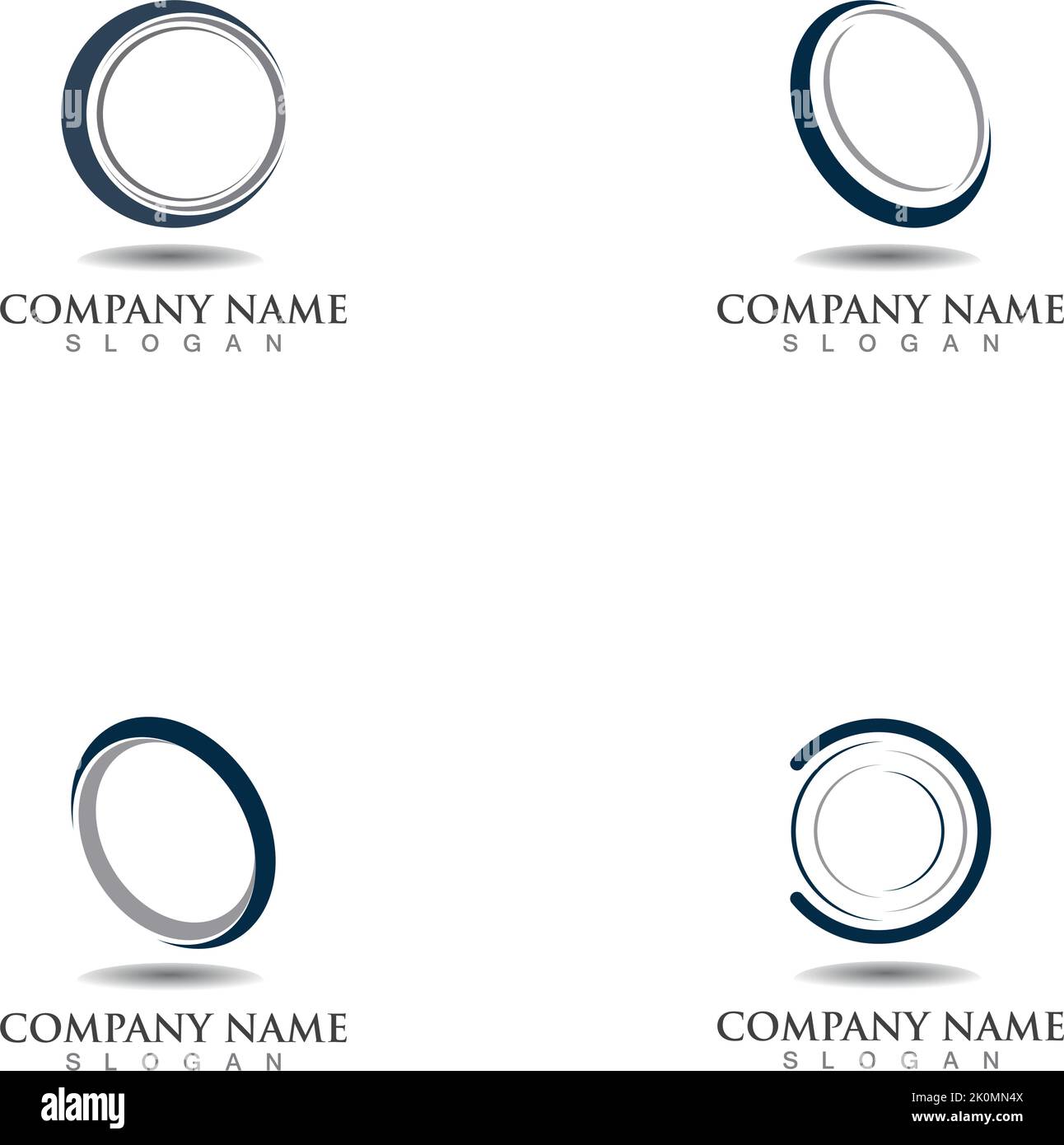 set vortex circle logo and symbols template icons app Stock Vector Image & Art - Alamy
