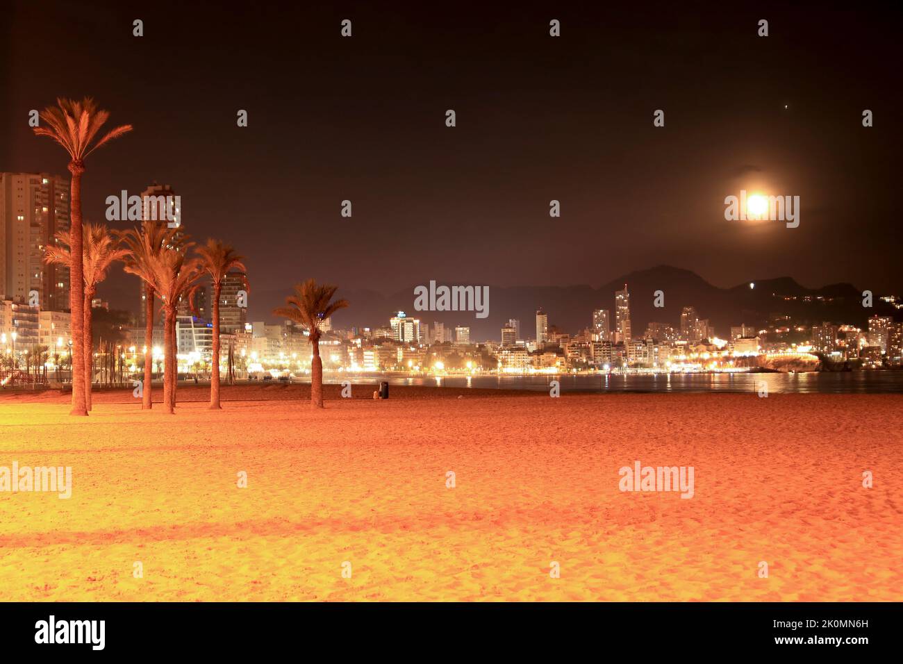 Benidorm, Alicante, Spain- September 11, 2022: Beautiful panoramic view ...