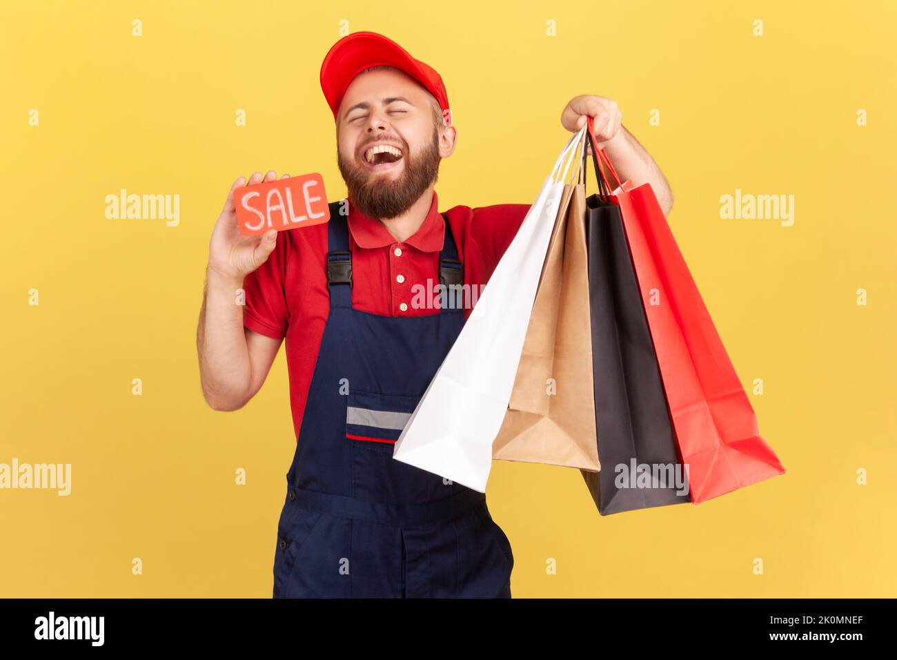 Funny delivery man hi-res stock photography and images - Alamy