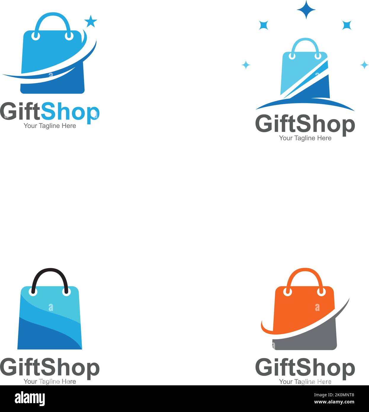 Set Of Gift Shop Logo Symbol Template Design Vector, Emblem, Design ...