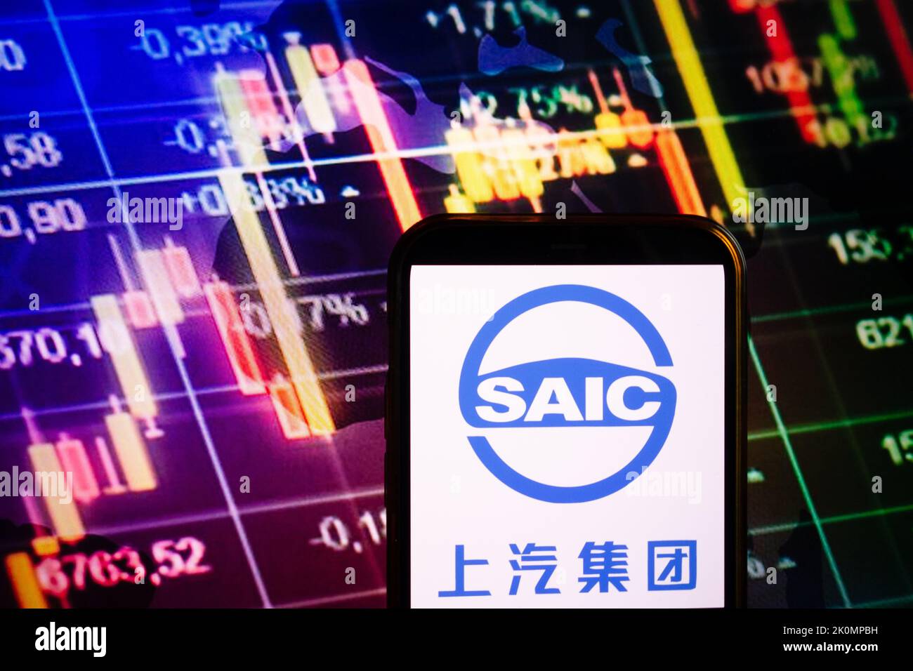 KONSKIE, POLAND - September 10, 2022: Smartphone displaying logo of ...