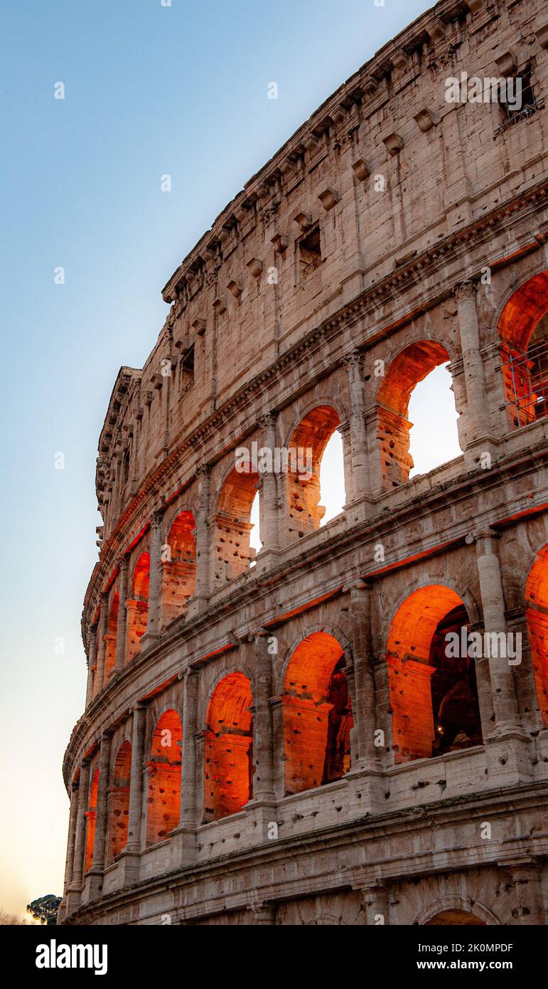 Colosseum coliseum in evening hi-res stock photography and images - Alamy
