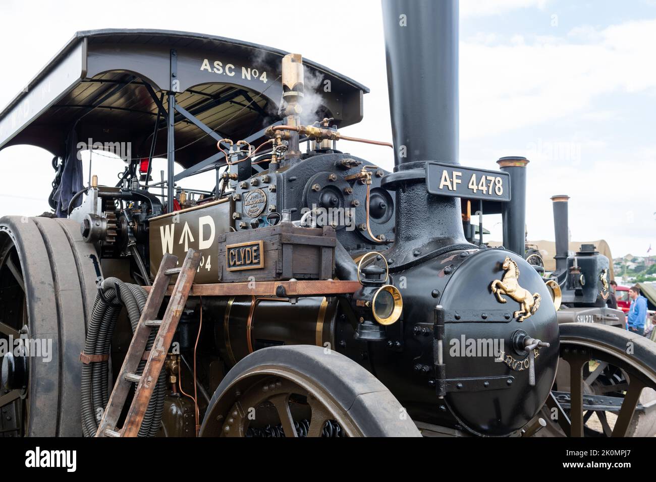 West Bay.Dorset.United Kingdom.June 12th 2022.A restored Aveling and ...