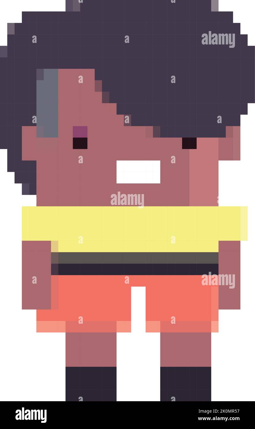 Pixelated woman Cut Out Stock Images & Pictures - Alamy