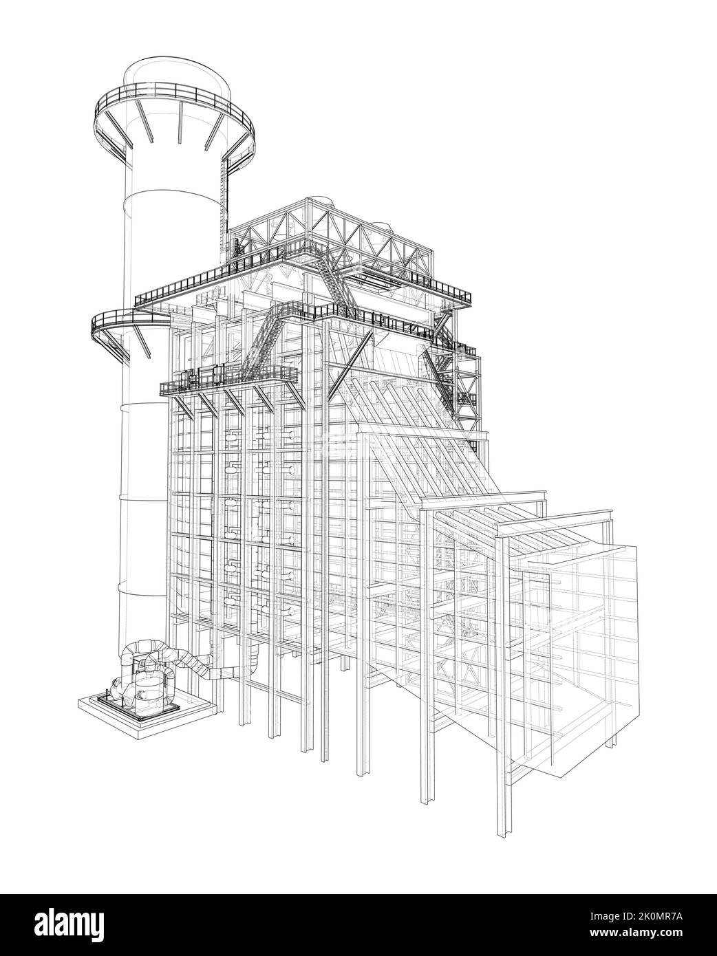 Industrial equipment. Vector rendering of 3d Stock Vector Image & Art ...