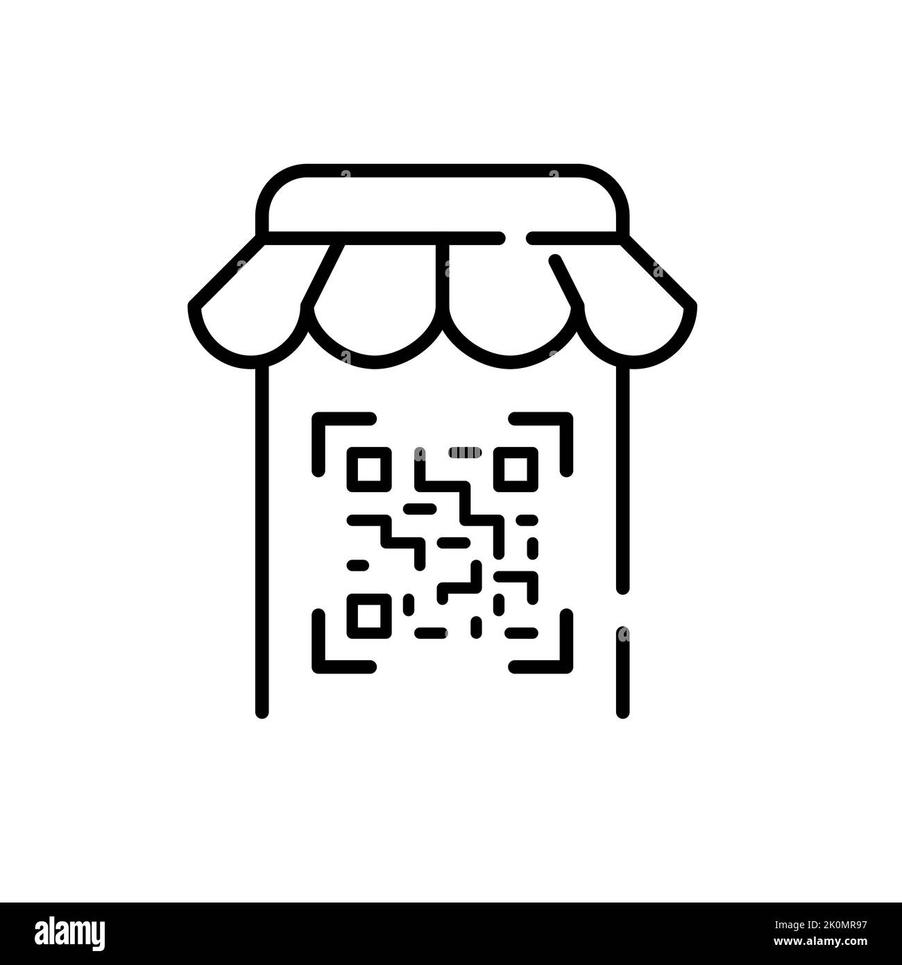 Scanning qr code with smartphone to access online store. Pixel perfect ...