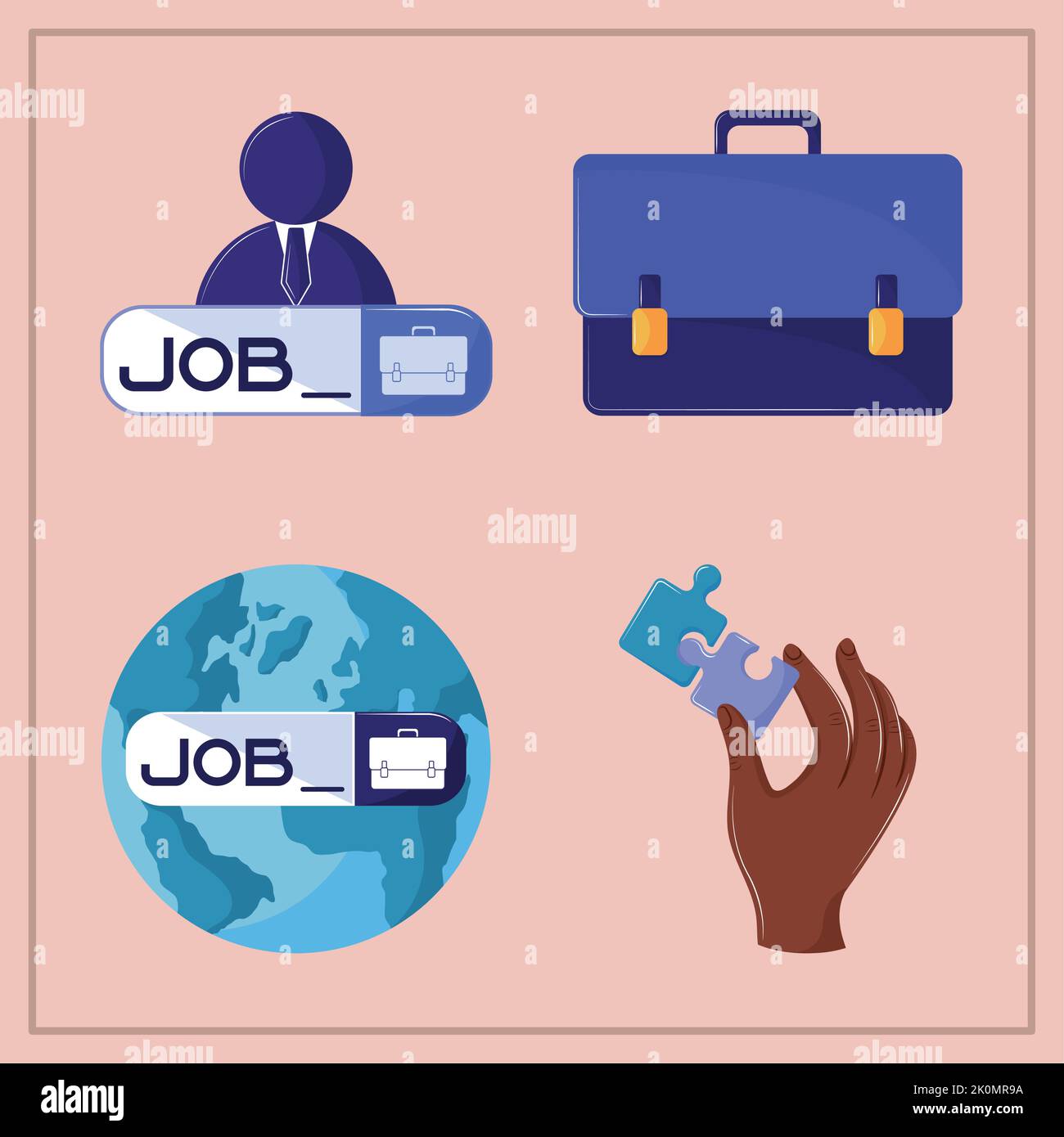 set of job search Stock Vector Image & Art - Alamy
