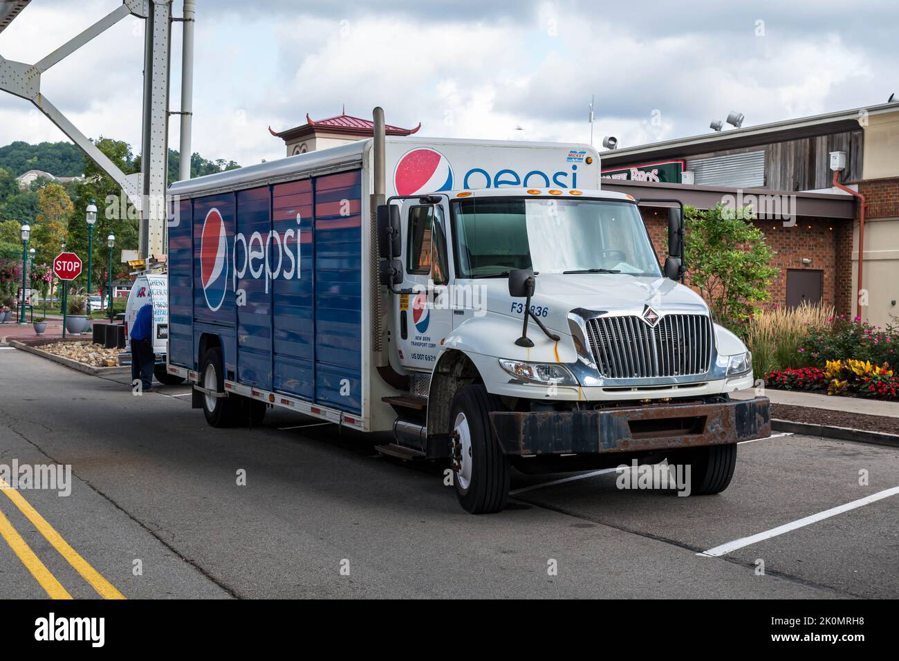 A Pepsi delivery truck parked in the Waterfront shopping complex in ...