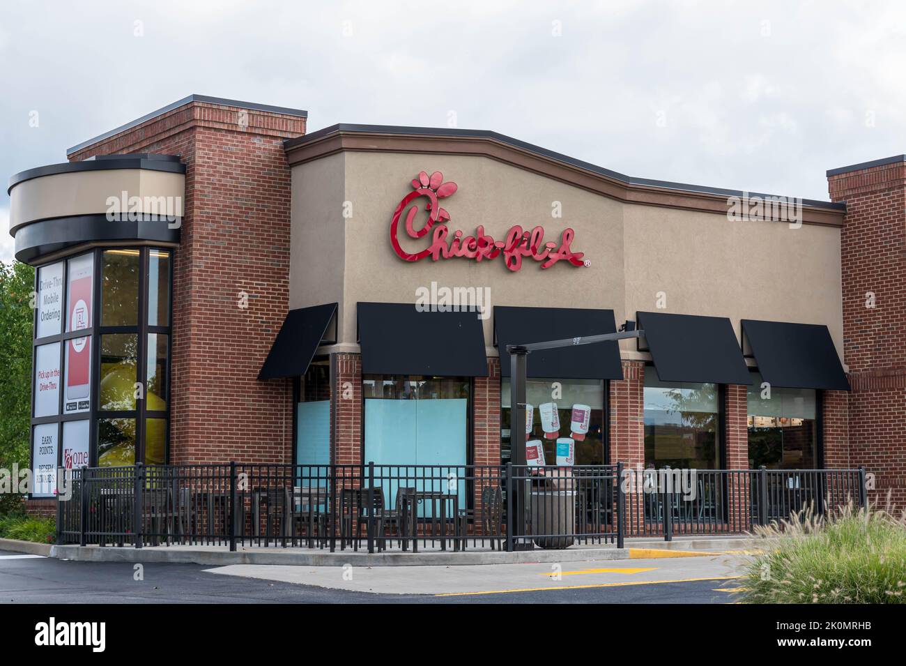 The Chick Fil A fast food restaurant in the Waterfront shopping complex ...