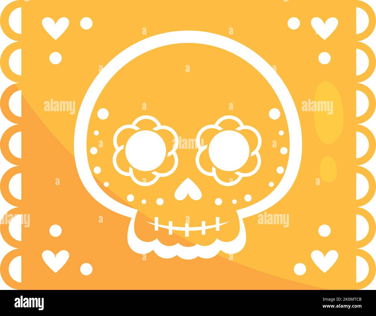 Flag mexico sugar skull Stock Vector Images - Alamy