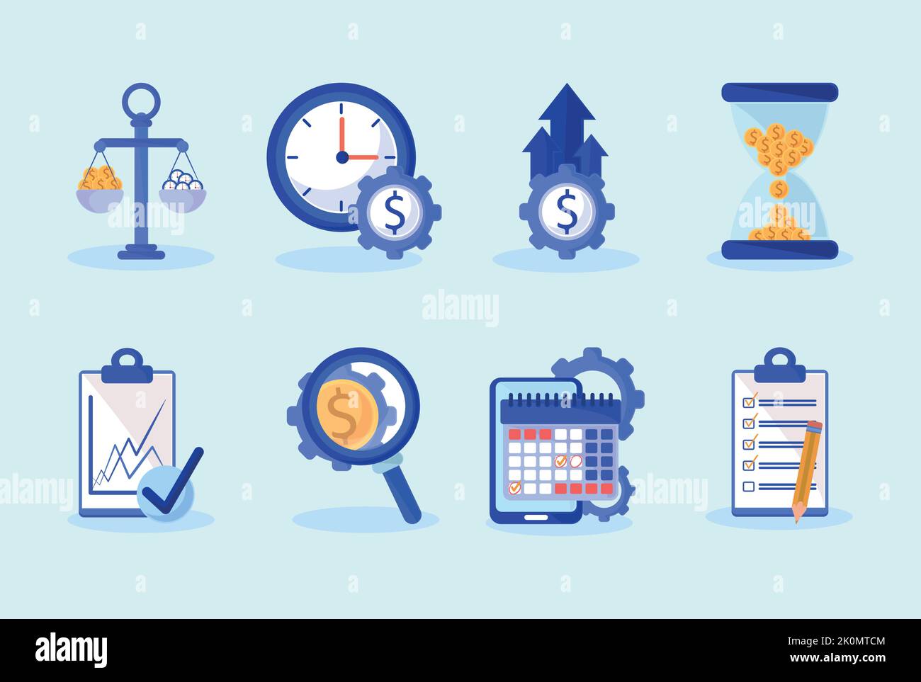 set of business tasks Stock Vector Image & Art - Alamy