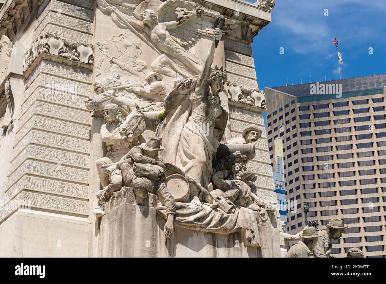Indianapolis, Indiana - United States - July 29th, 2022: Sculptures on ...