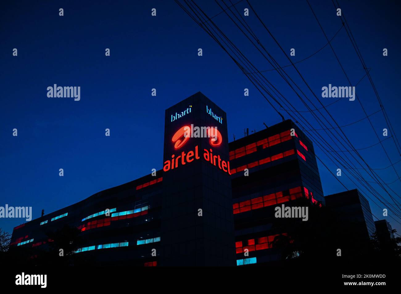 Gurugram, Haryana, India. 12th Sep, 2022. A Bharti Airtel office ...
