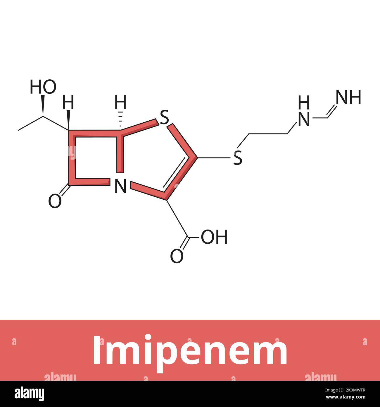 Imipenem. Intravenous β-lactam antibiotic, resistant to the β-lactamase ...