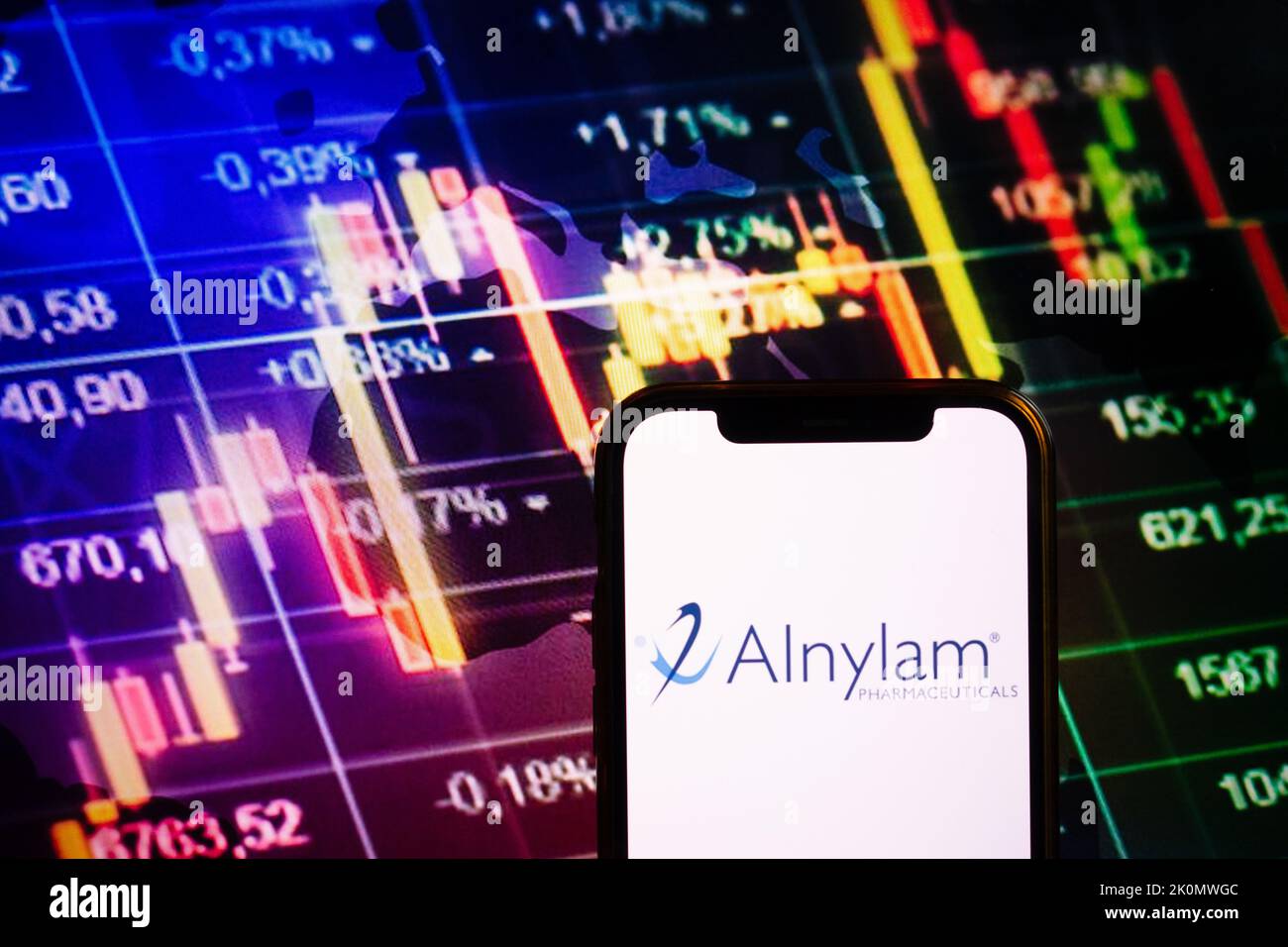 KONSKIE, POLAND - September 10, 2022: Smartphone displaying logo of ...