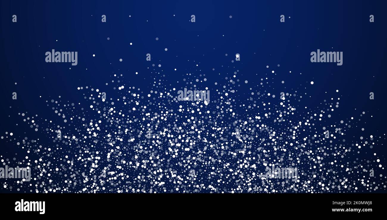 Christmas falling snow background. Subtle flying snow flakes and stars ...