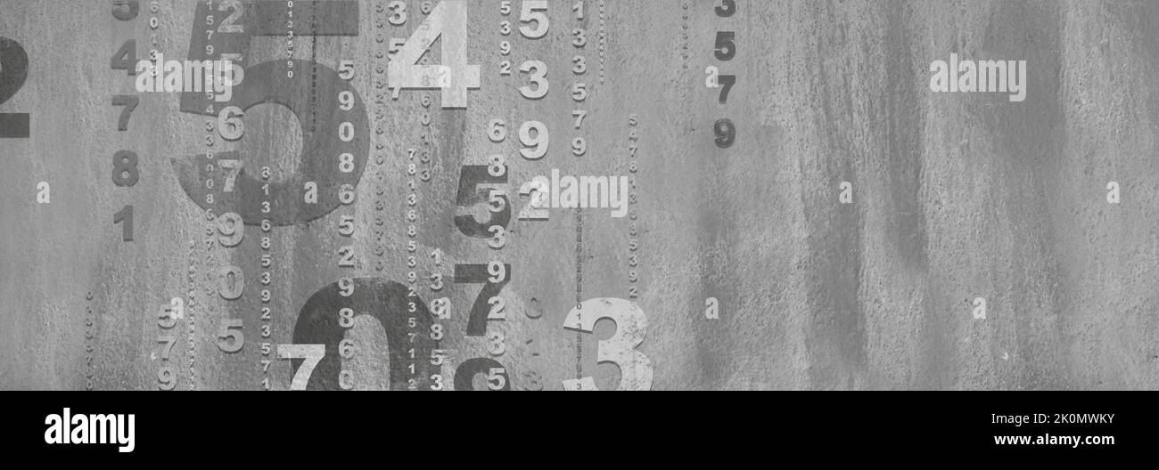 Creative and modern background with numbers Stock Photo - Alamy