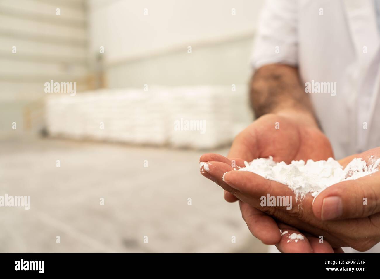 Industrial production of cassava flour Stock Photo - Alamy