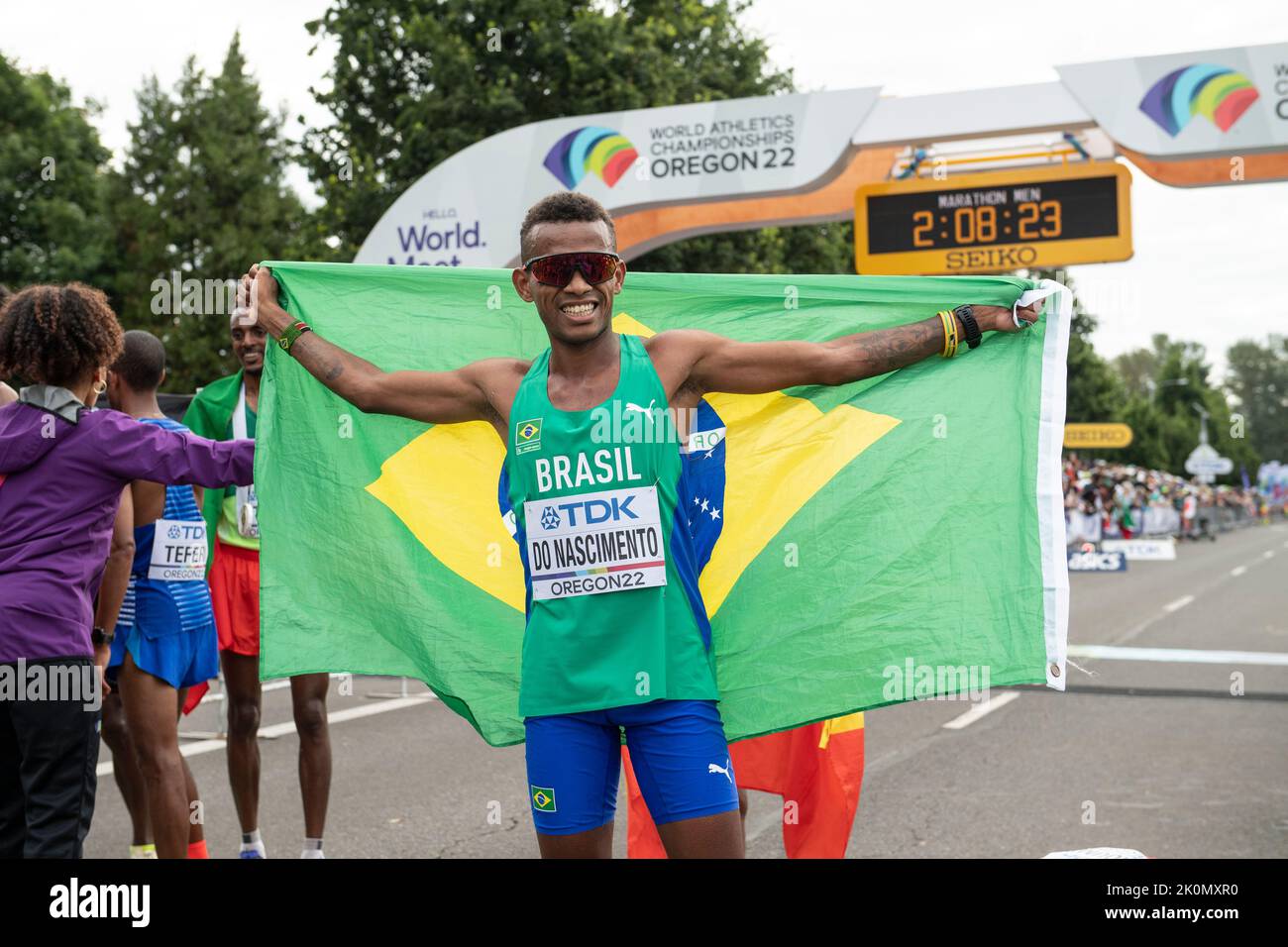 Daniel Do Nascimento of Brazil celebrating after competing in the men’s ...