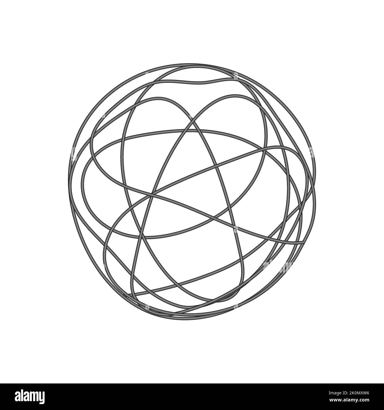 Random squiggly chaotic lines Black and White Stock Photos & Images - Alamy