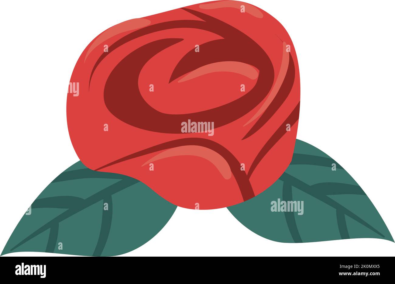 flat rose design Stock Vector Image & Art - Alamy