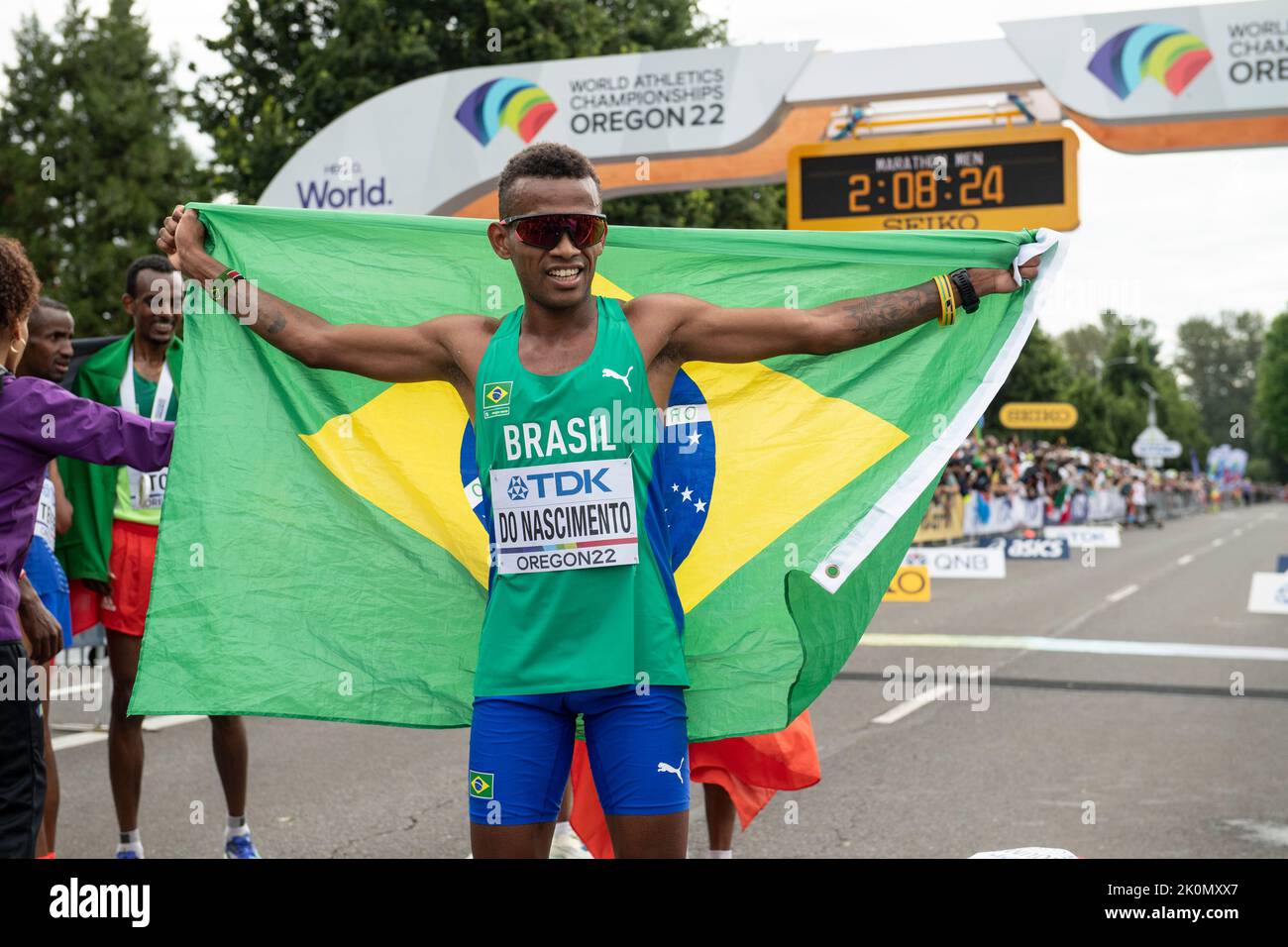 Daniel Do Nascimento of Brazil celebrating after competing in the men’s ...