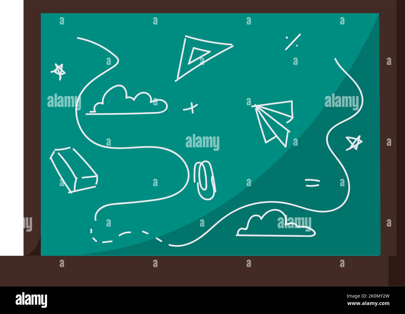 green chalkboard design Stock Vector Image & Art - Alamy