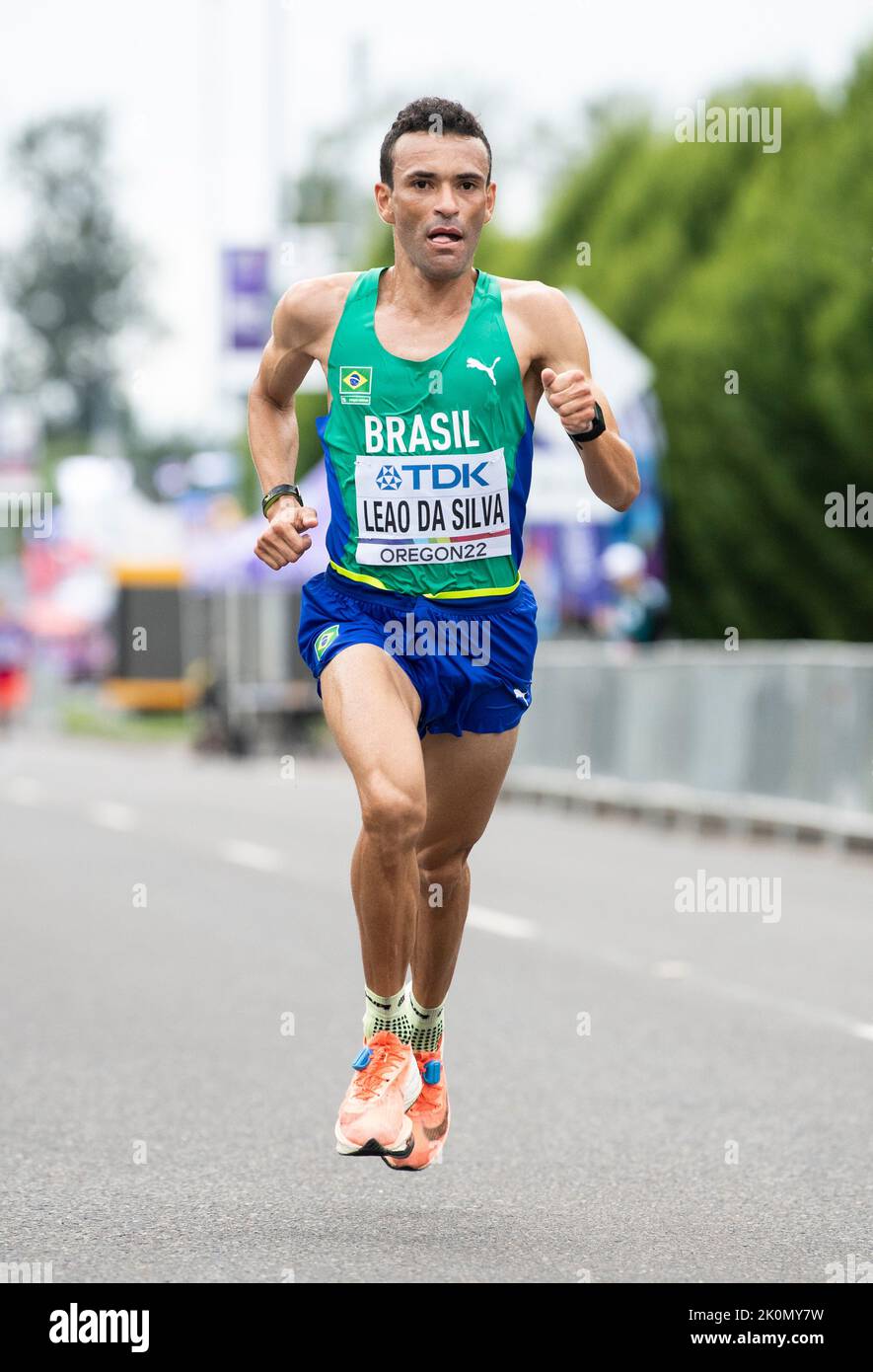Jose Marcio Leao Da Silva of Brazil competing in the men’s marathon at ...