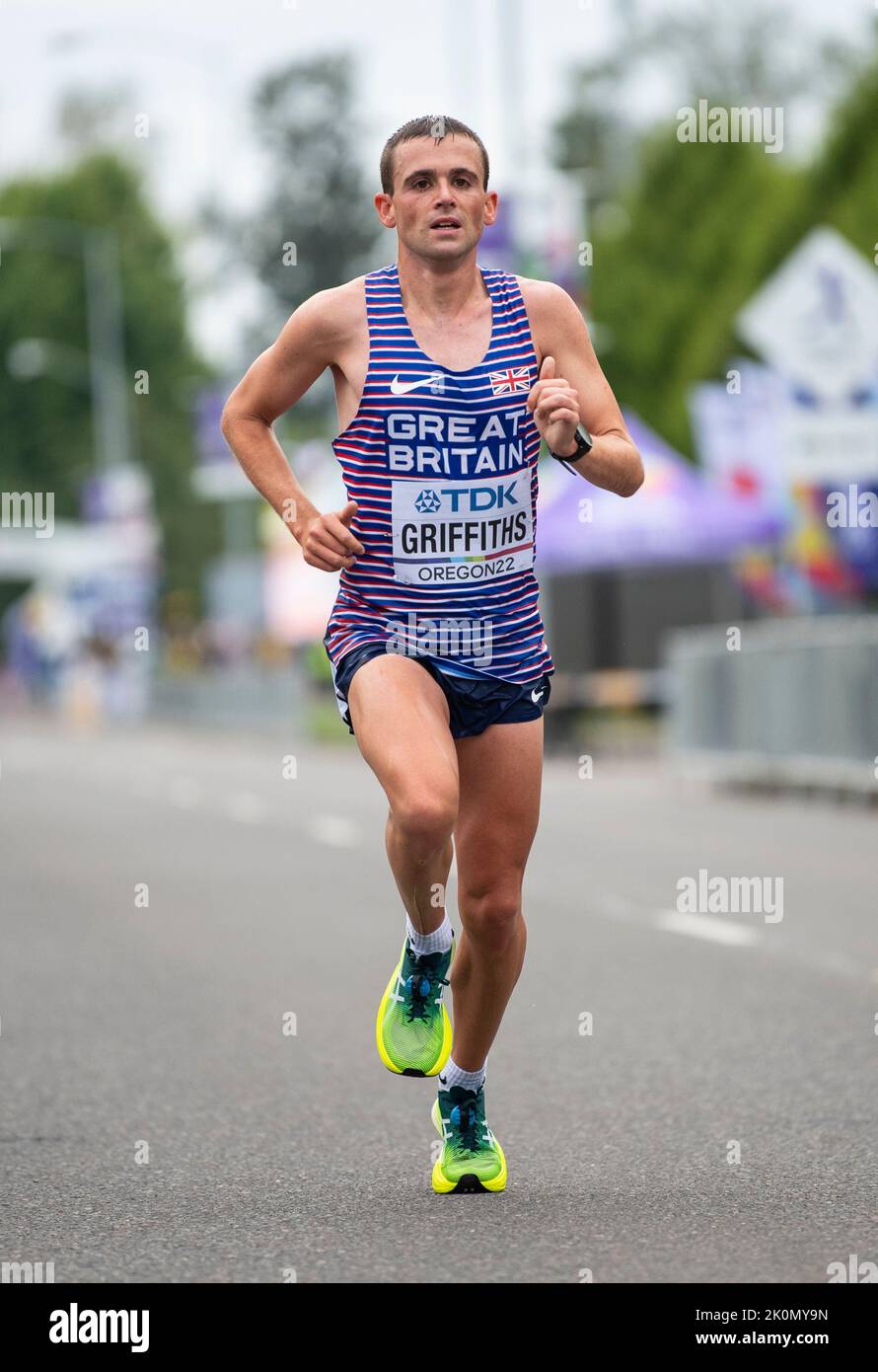 Joshua Griffths of Great Britain & NI competing in the men’s marathon ...