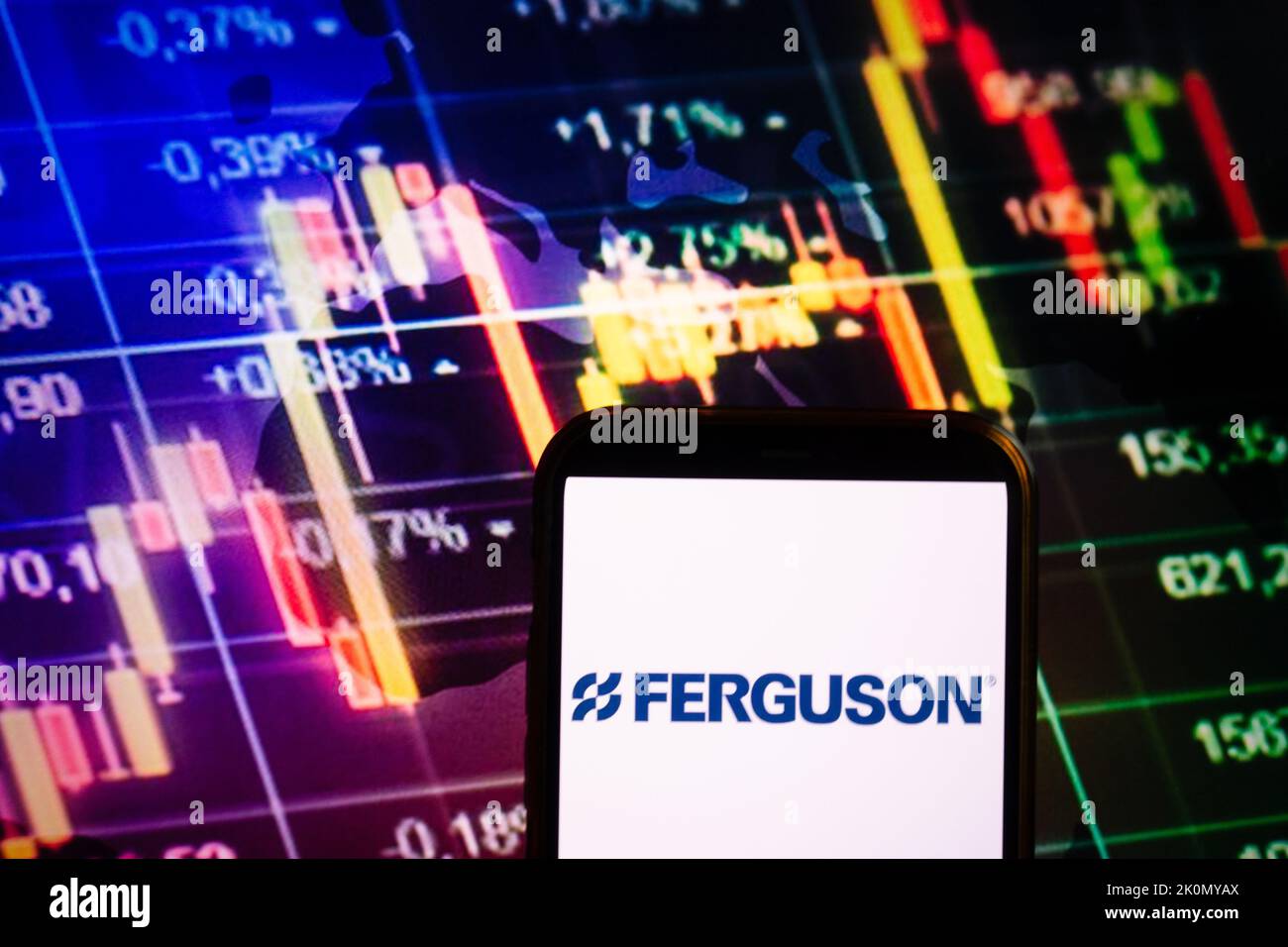 KONSKIE, POLAND - September 10, 2022: Smartphone displaying logo of ...