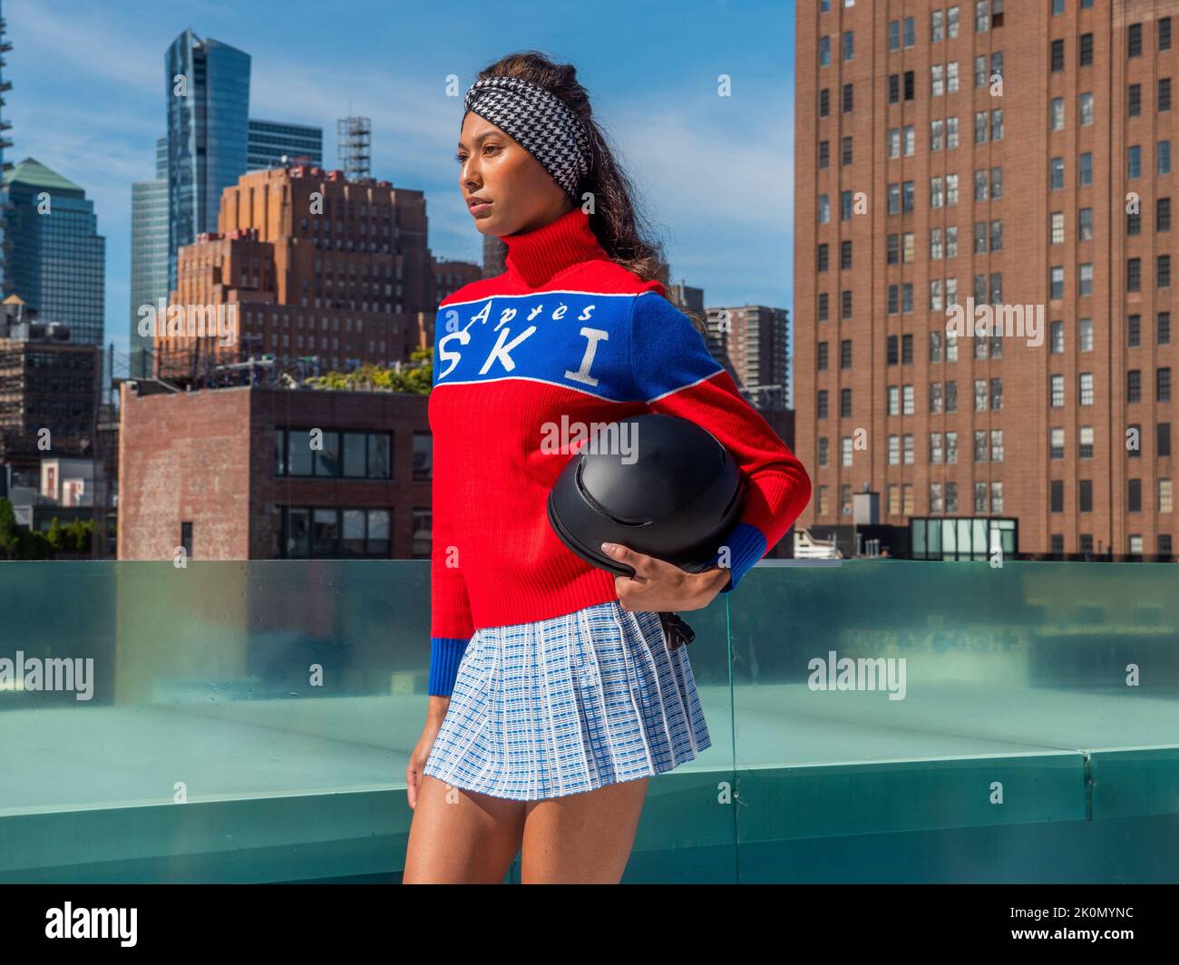 New York, New York, USA. 11th Sep, 2022. Model walking the runway at a NYFW show powered by ...