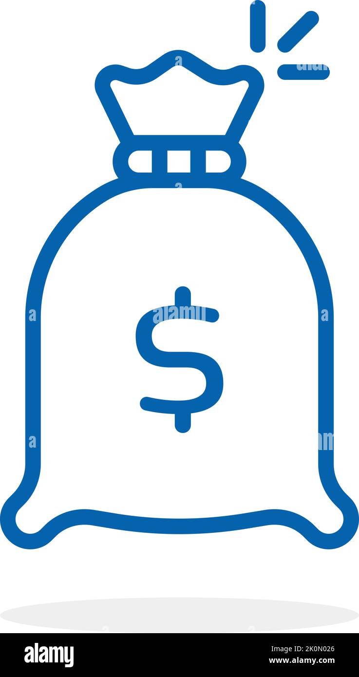 Cash bonus icon linear Cut Out Stock Images & Pictures - Alamy