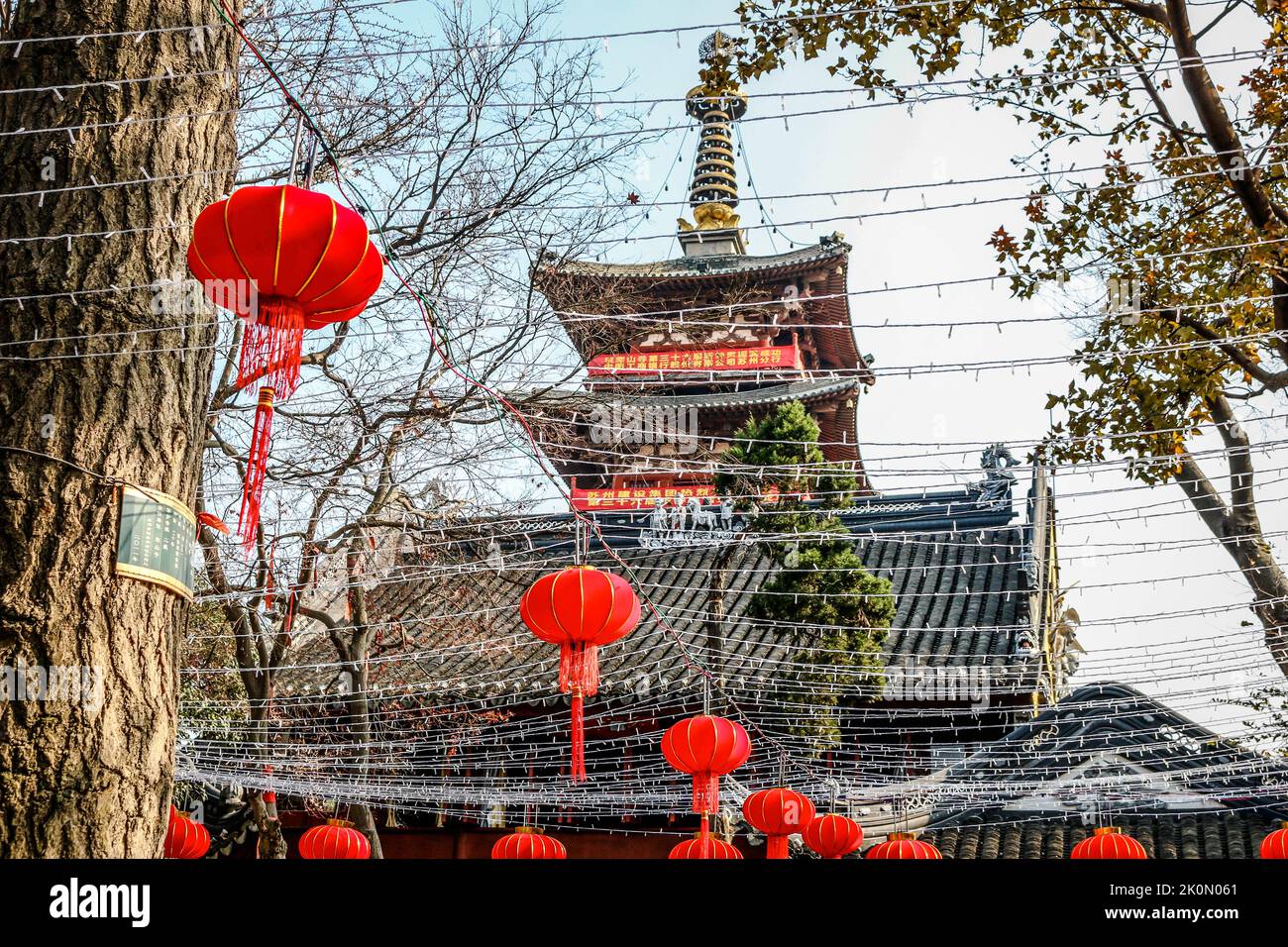 Scenes from Hanshan Temple in the city of Suzhou, China Stock Photo - Alamy