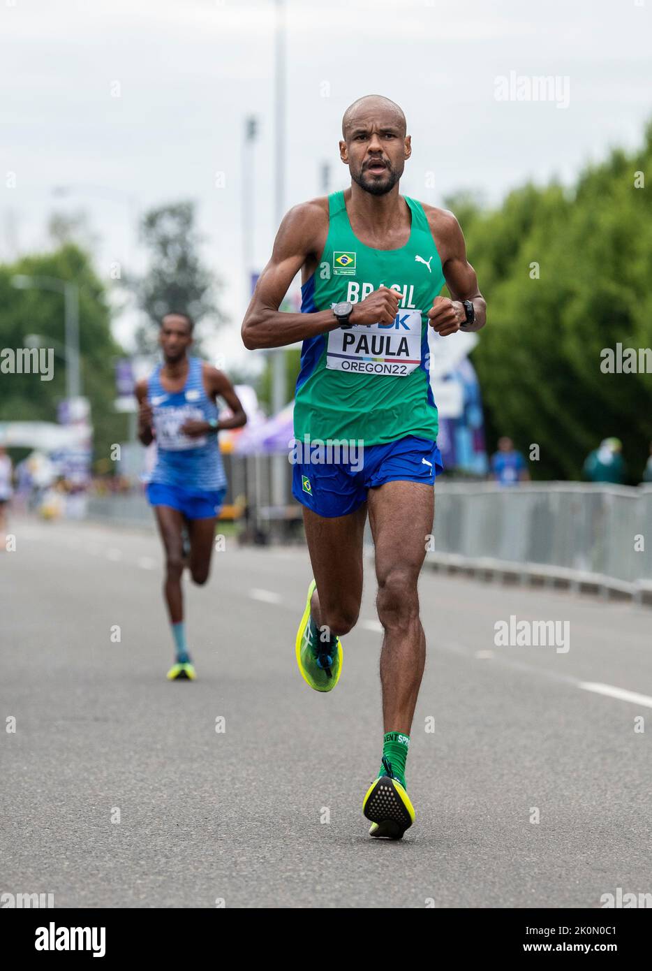 Paulo Roberto Paula of Brazil competing in the men’s marathon at the ...
