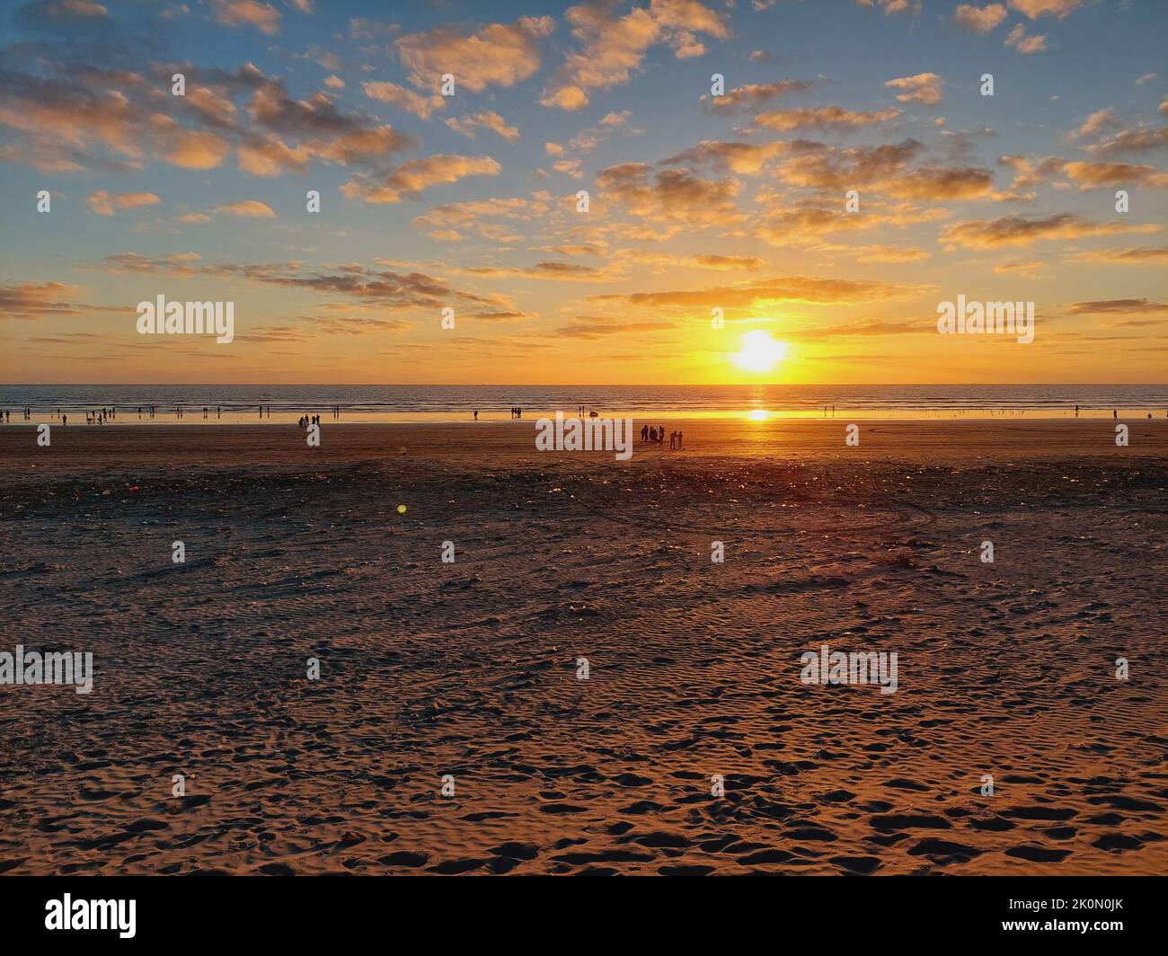 Beautiful Sunset at Sea View Karachi, Pakistan Stock Photo - Alamy